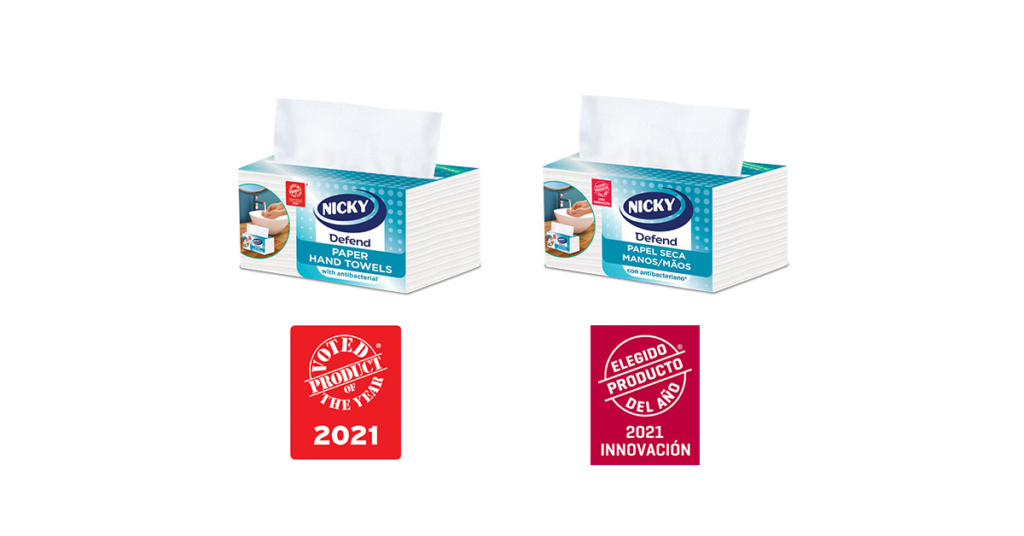Sofidel’s Nicky Defend paper towel is chosen as “Product of the Year”